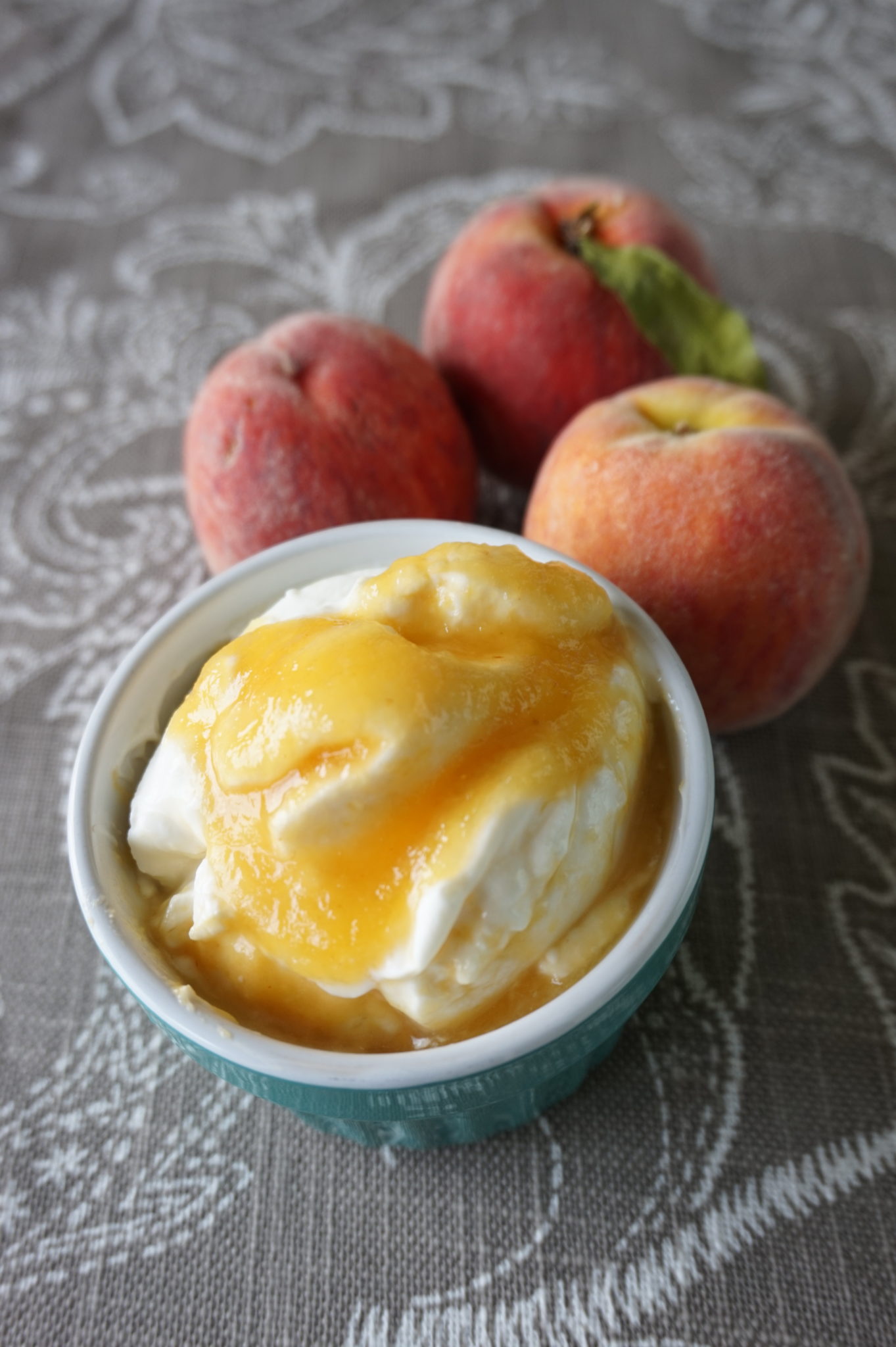 Peach Greek Yogurt - Conebella Farm