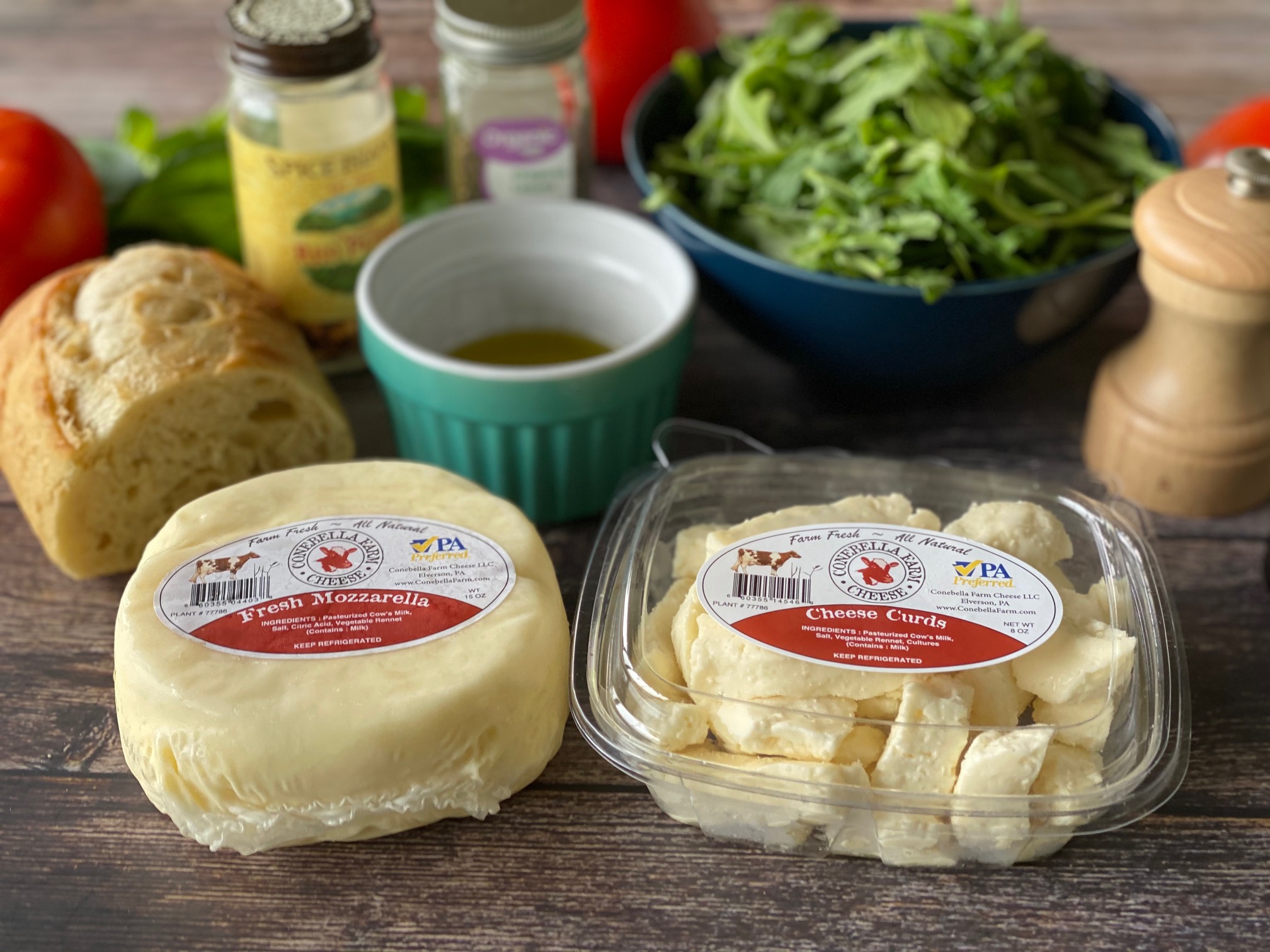 Make a Fresh Mozzarella Board - Conebella Farm